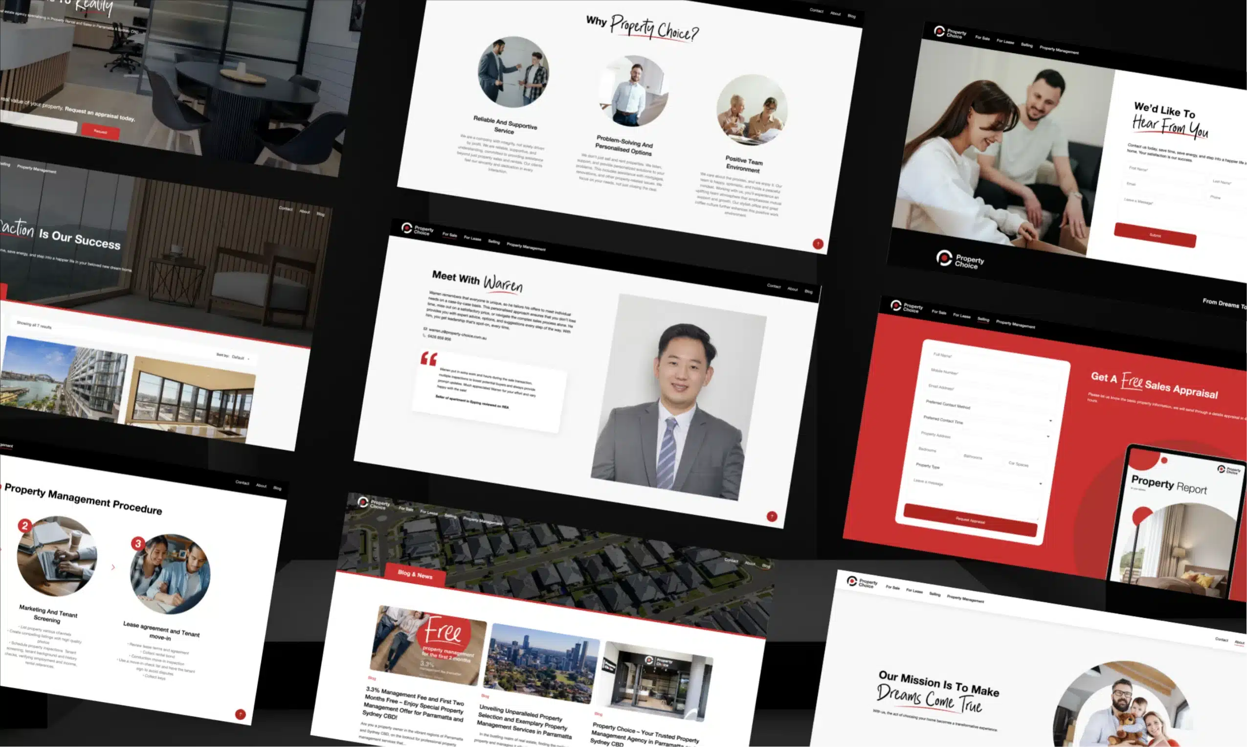 Property Choice - Real Estate Agent Website Design & Marketing