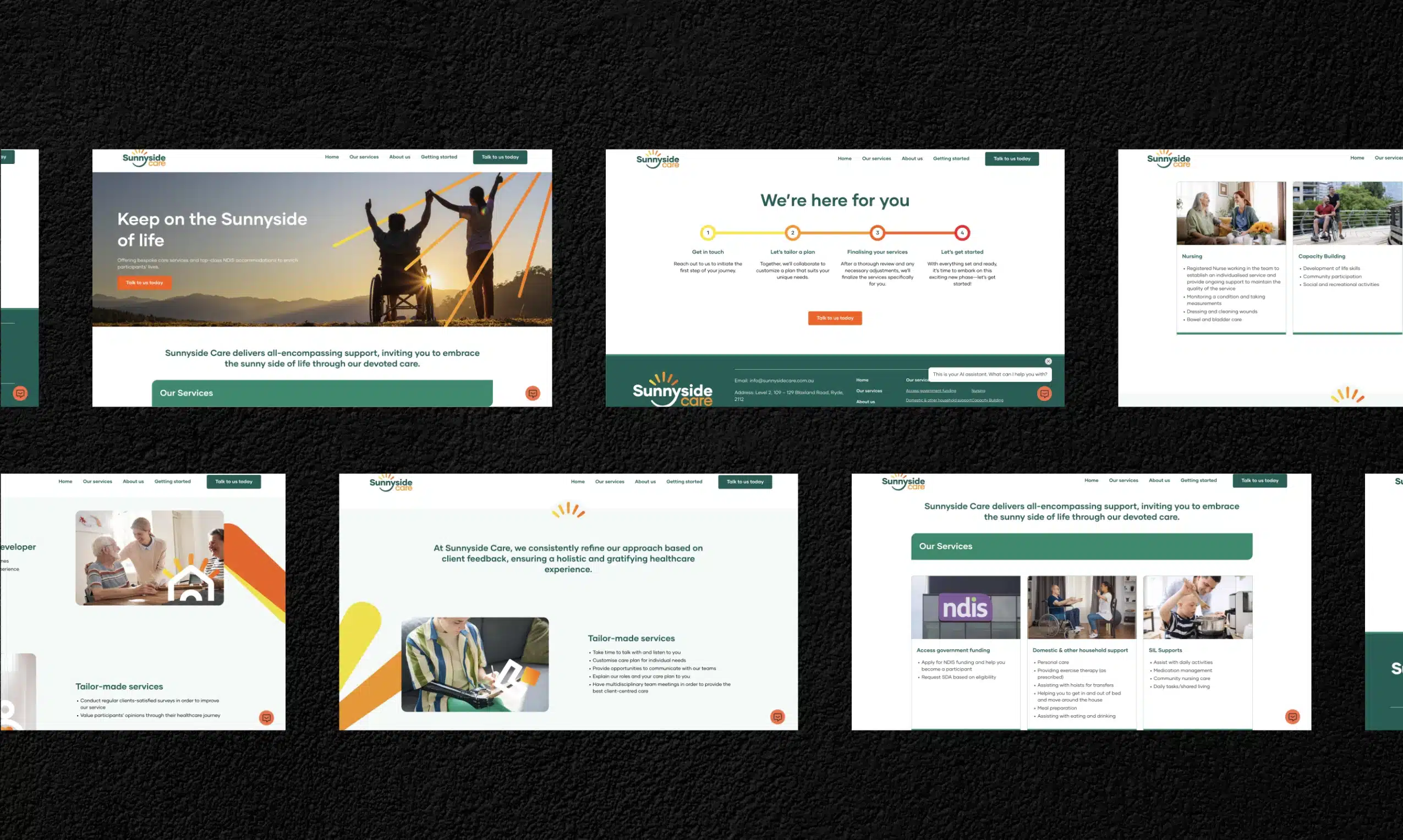 Sunnyside Care | Modern NDIS Website Design for Accessibility